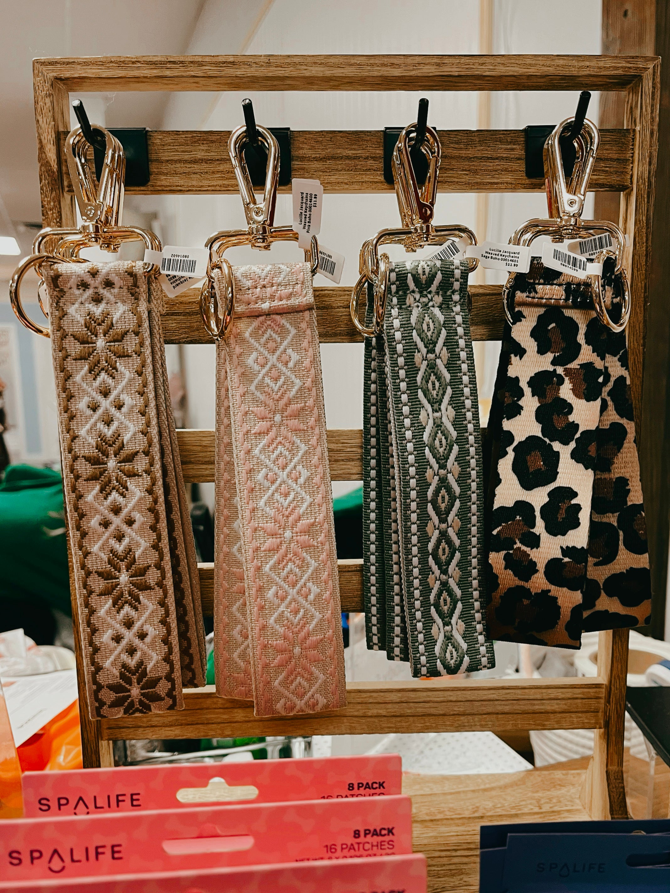 Lucille Jacquard Weaved Keychains – Bella Blue Boutique
